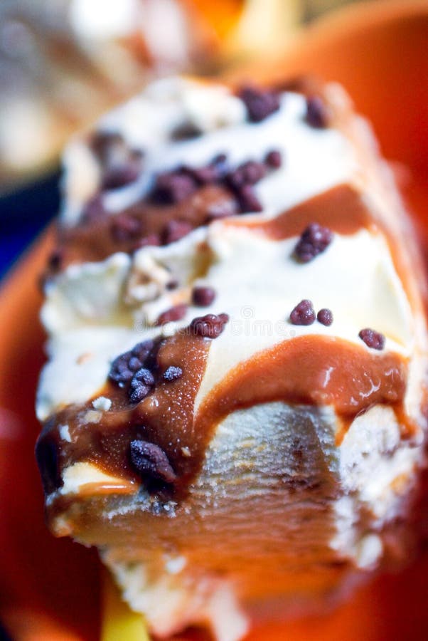 Close-up of an Ice Cream Surface Stock Photo - Image of dairy, product ...