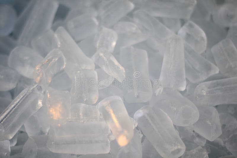Close-up of Ice Pile in the Bucket. Stock Photo - Image of beverage ...