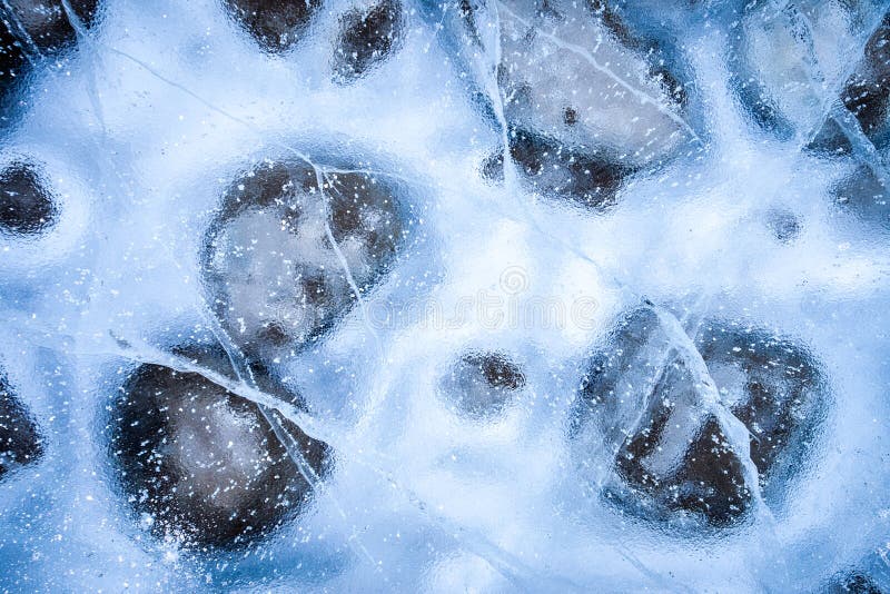 Close Up of Ice Showing the Details and Texture Stock Image - Image of ...