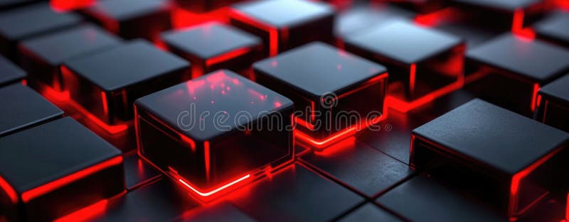 Close-up of Illuminated Keyboard Keys at Night Stock Illustration ...