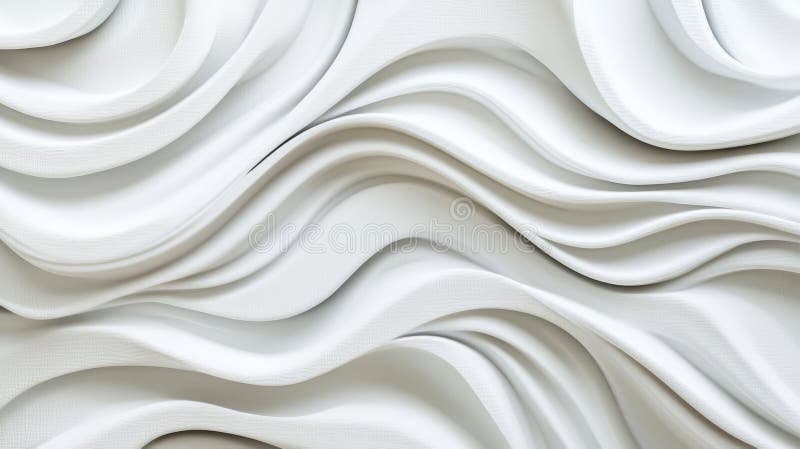 This Close-up Illustrates a 3D Wave Using White Wavy Lines Stock ...