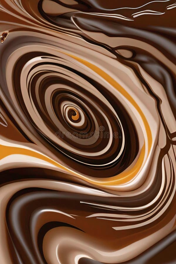 Illustration of a Chocolate Swirl Stock Illustration - Illustration of ...