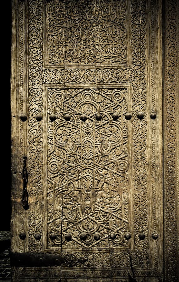 Close-up Image of Ancient Doors Stock Image - Image of keyhole, east ...