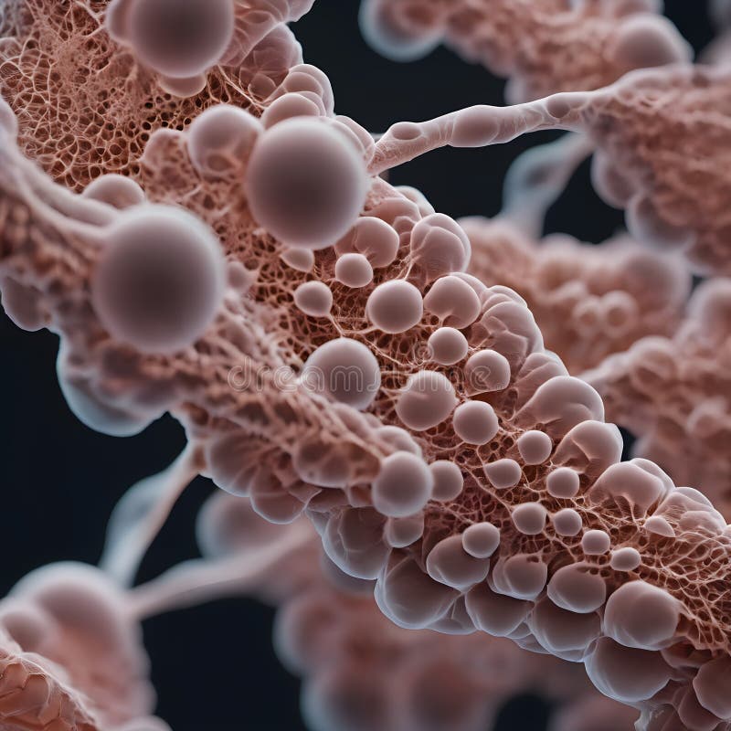 An Abstract, Close-up Image that Shows a Cluster of Cells or a ...