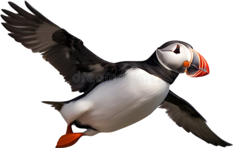 Flying Puffin Stock Illustrations – 451 Flying Puffin Stock ...