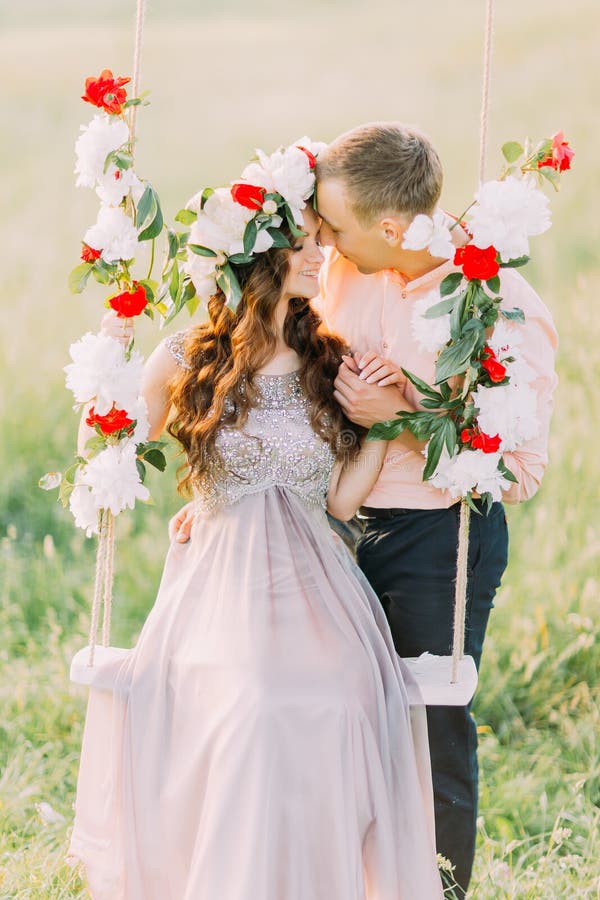 Beatiful Couple Valentines Day Stock Image - Image of heads, adults ...
