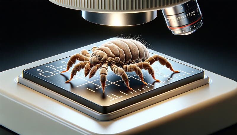 Close-up Image of a Bed Tick. Stock Photo - Image of survival, macro ...