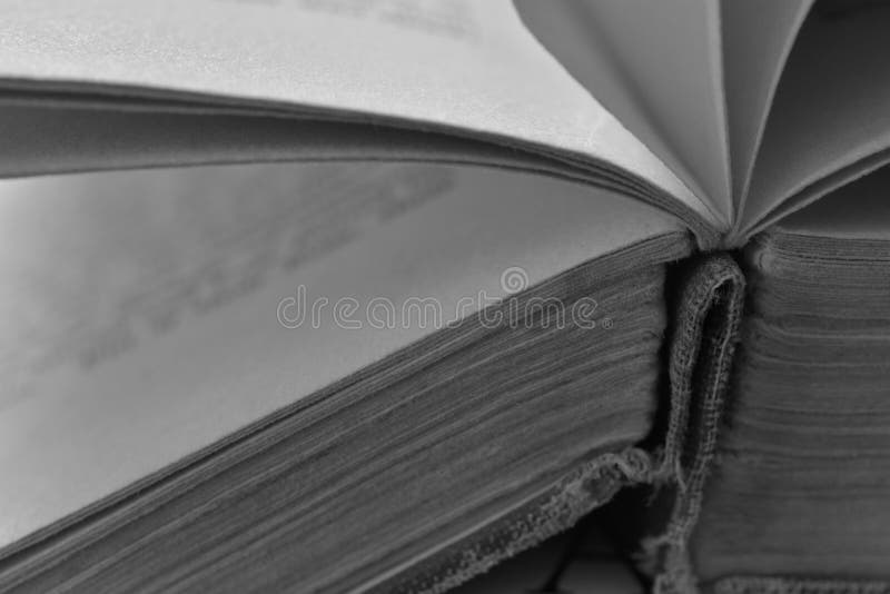 Black and White Book Abstract Stock Photo - Image of close, information ...