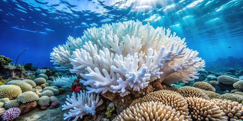 Closeup Bleached Coral Reefs Stock Illustrations – 16 Closeup Bleached ...