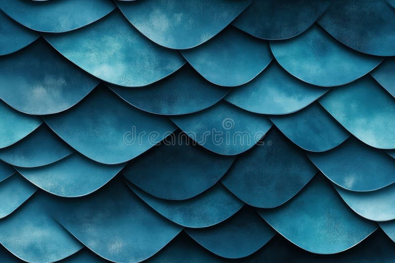 Abstract Blue Scale Pattern with Textured Surface Stock Illustration ...