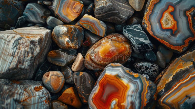 A Close Up Image of a Bunch of Rocks. Suitable for Geological and ...