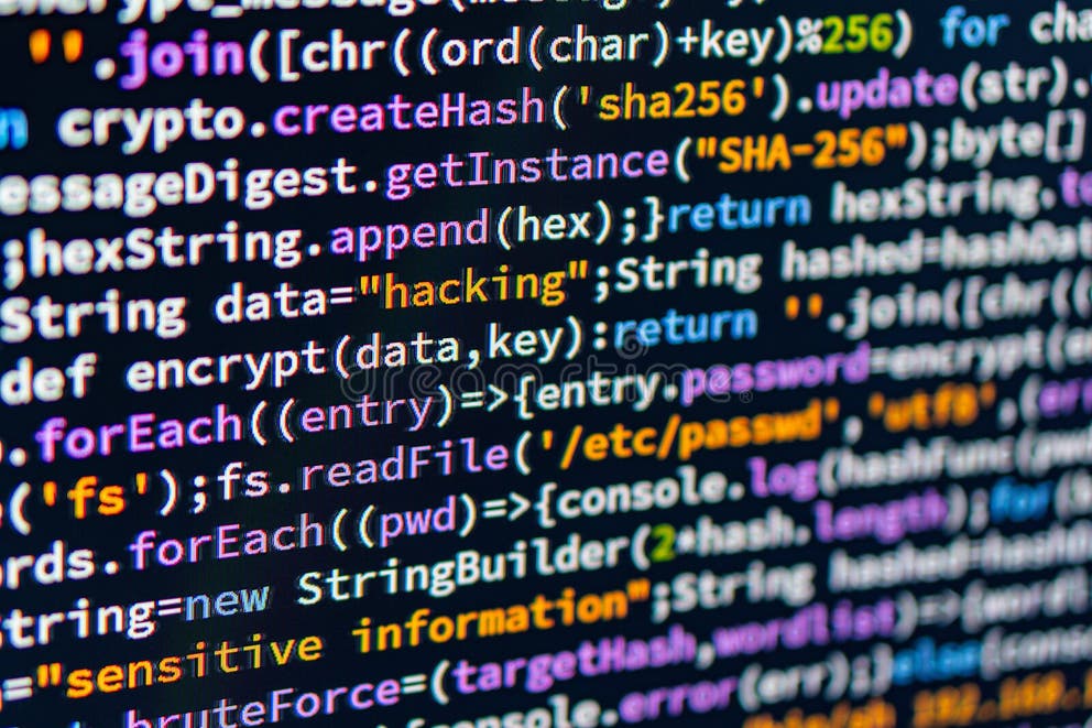 A Close-up Image of a C Code Snippet on a Computer Screen, Highlighted ...