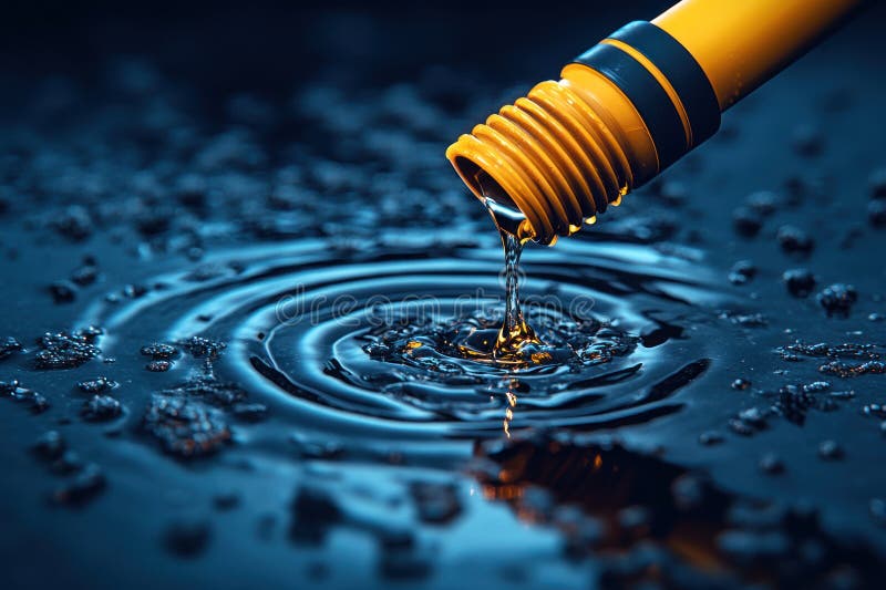Dripping Water: Close-up of Water Droplets in Motion Stock Illustration ...