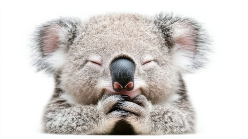 Koala Portrait Gentle Eyes Soft Fur Australian Wildlife Stock Photos ...