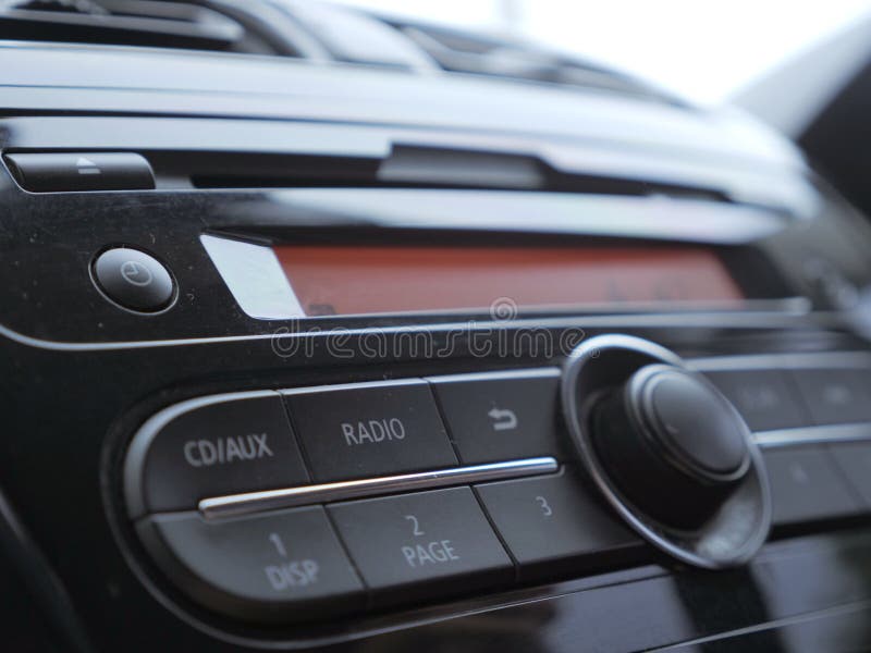 Car Audio Radio Console stock image. Image of console - 202222423