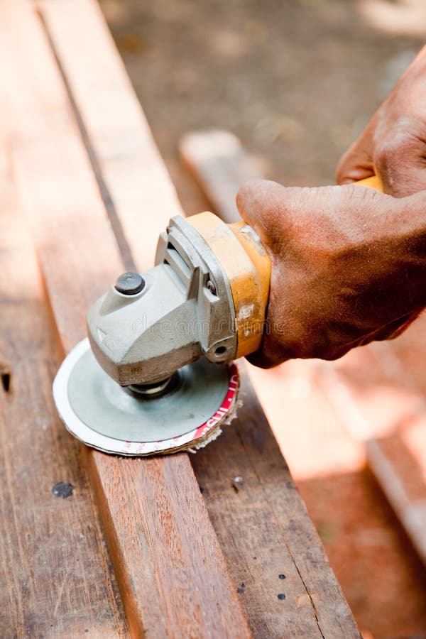 Wood grinder. stock image. Image of instrument, electric - 29749917