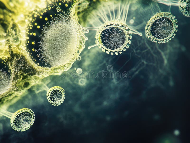 Close-up Image of Cells Under Microscope Stock Image - Image of ...