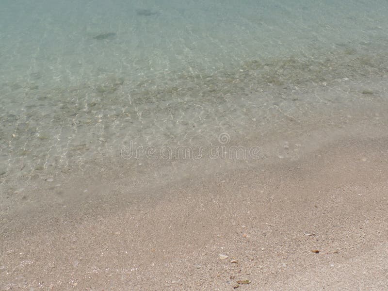 Close Up Image of Clear Water on an Island Beach Resort Stock Photo ...