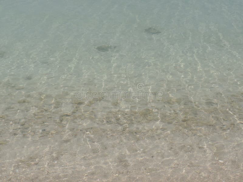 Close Up Image of Clear Water on an Island Beach Resort Stock Image ...