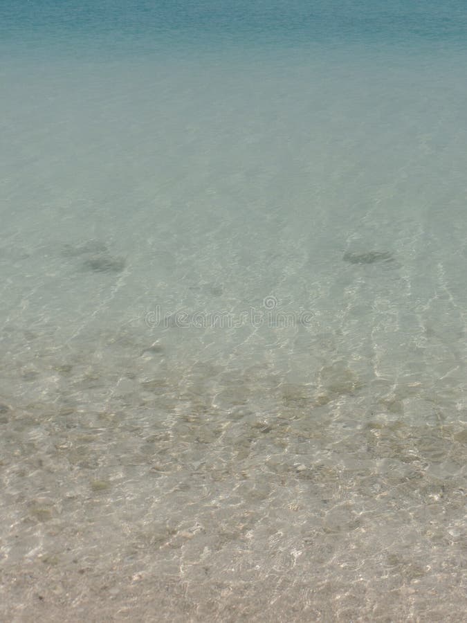 Close Up Image of Clear Water on an Island Beach Resort Stock Image ...