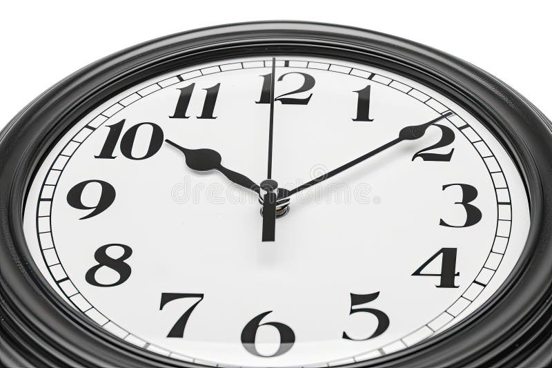 A Close Up Image of a Clock Face Featuring Roman Numerals for Marking ...