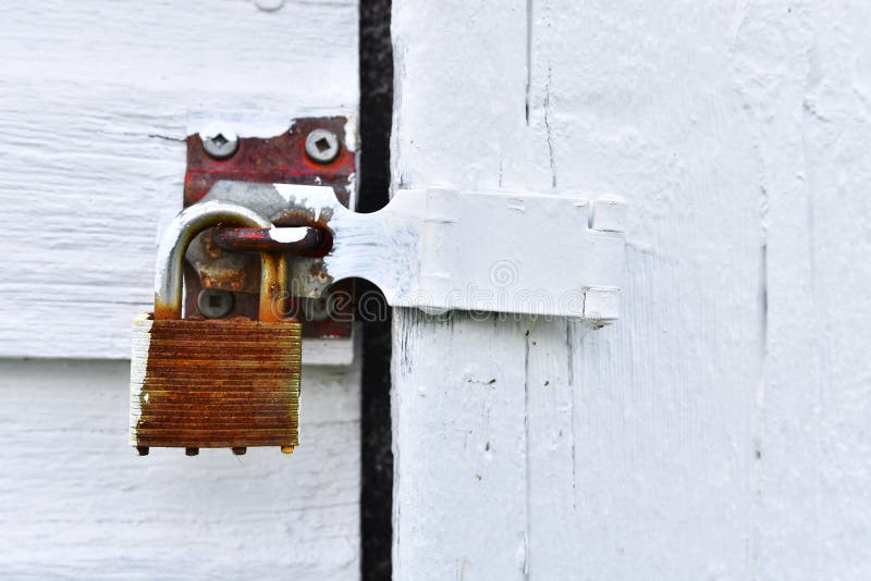 Closed and Locked Padlock Close Up Stock Image - Image of steel, safety ...