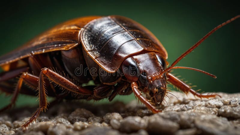 A Close-up Image of a Cockroach Showcasing Its Detailed Features and ...