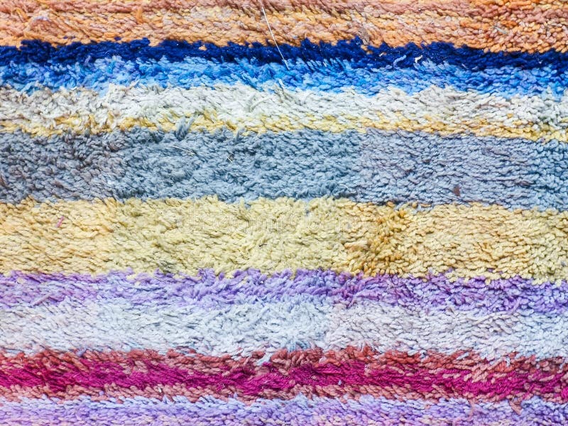 Close Up Image Colorful Used Floor Mate Textured. for Background ...