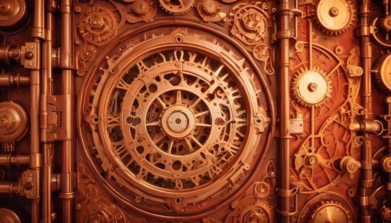 A Close-up Image of a Complex Clock Mechanism with Intricate Gears and ...