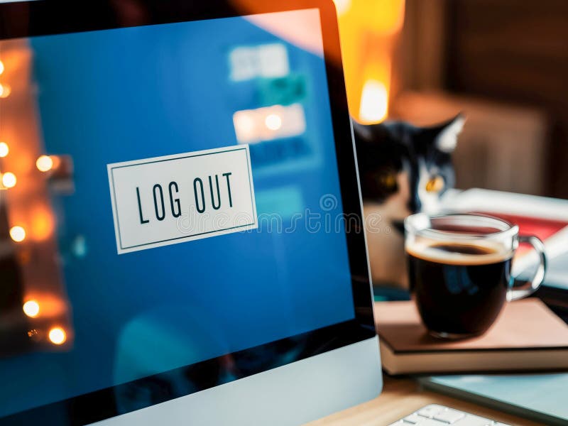 Log Out Computer Stock Illustrations – 405 Log Out Computer Stock ...