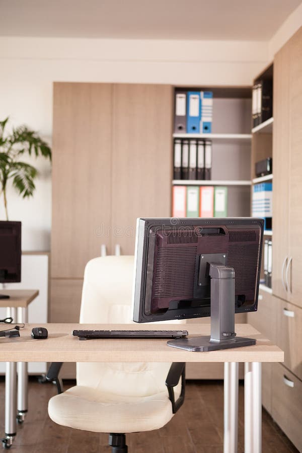 Close Up Image on Computer on the Table Stock Image - Image of design ...