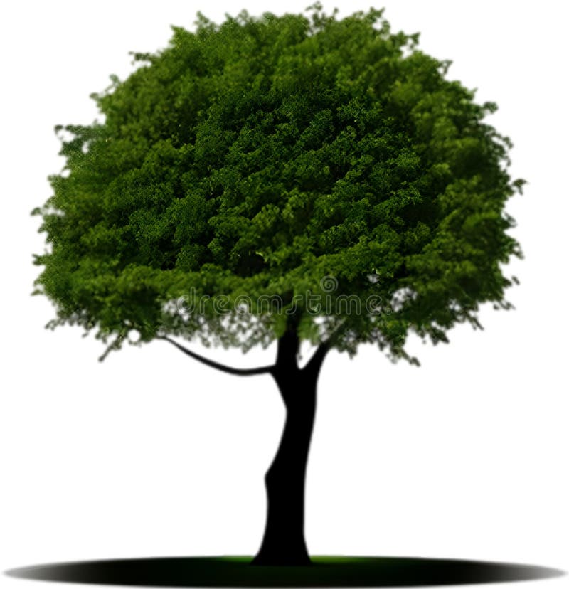 Close-up Image of a Cute Tree Logo. Stock Illustration - Illustration ...