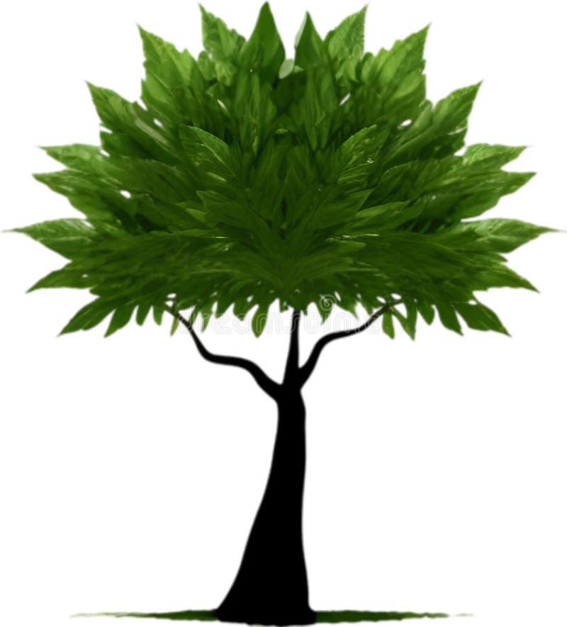 Close-up Image of a Cute Tree Logo. Stock Photo - Illustration of ...