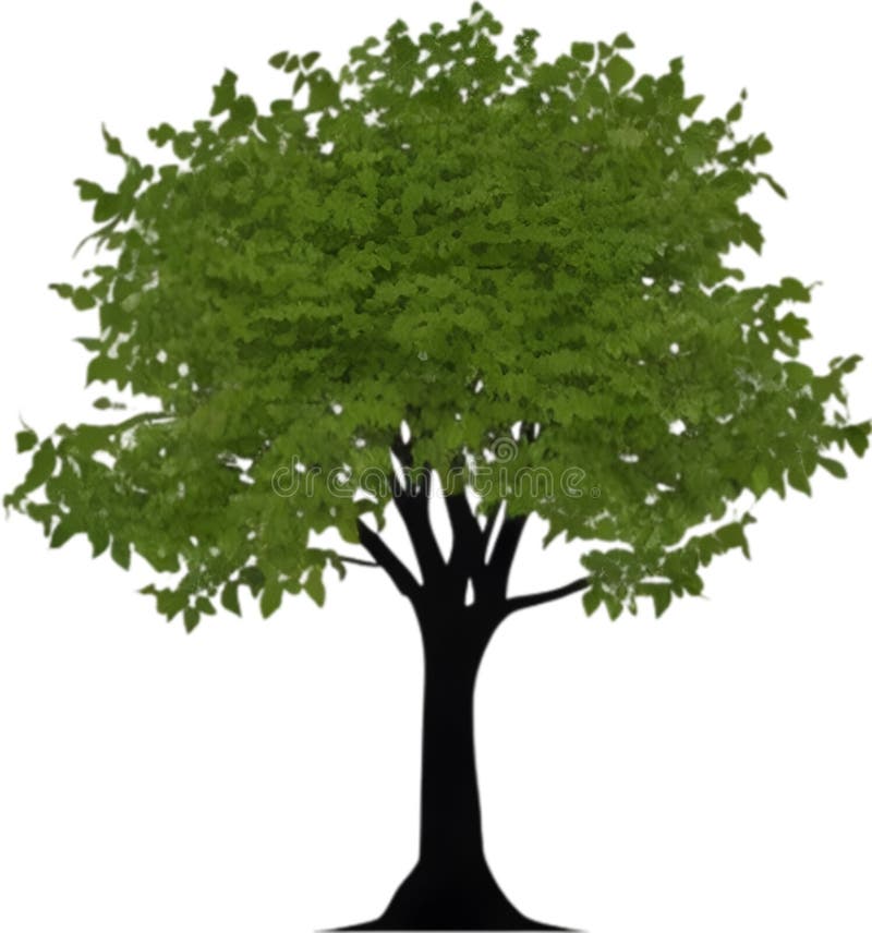 Close-up Image of a Cute Tree Logo. Stock Illustration - Illustration ...