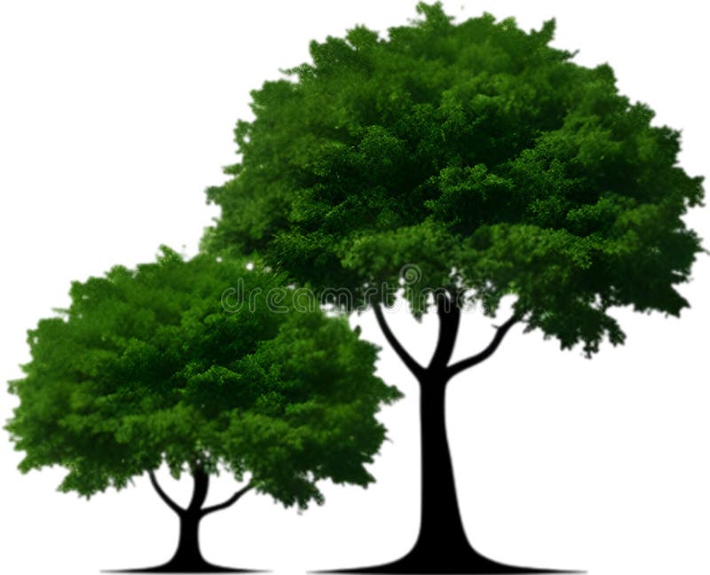 Close-up Image of a Cute Tree Logo. Stock Photo - Illustration of ...