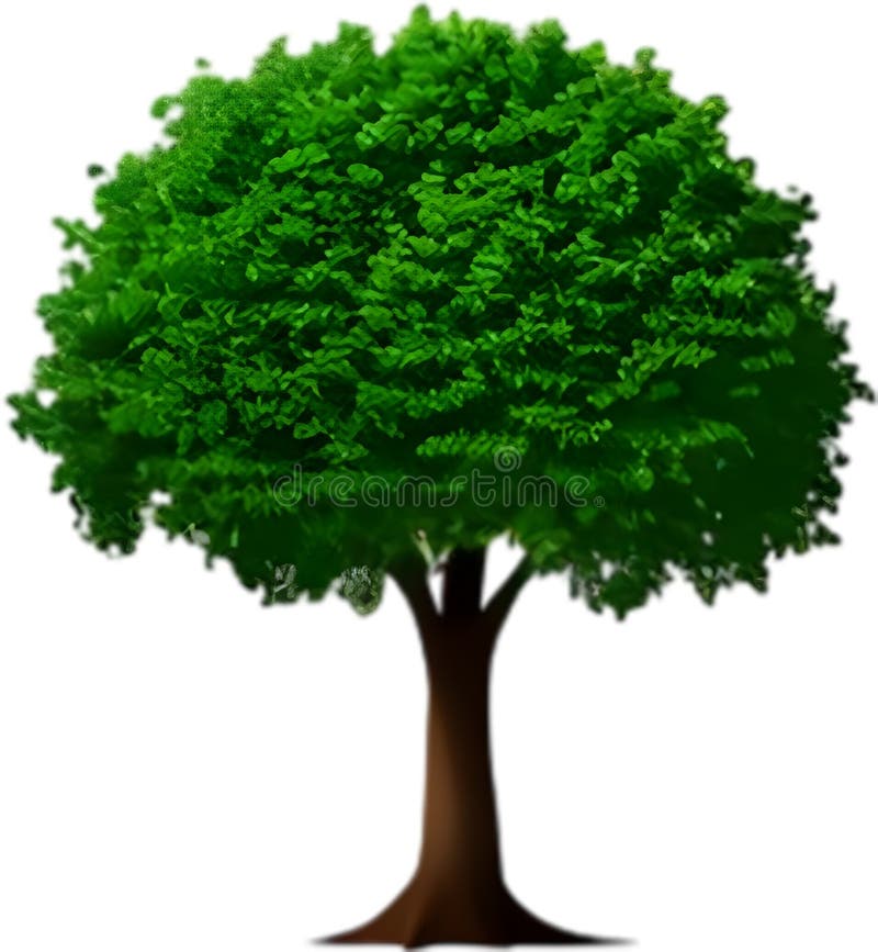Close-up Image of a Cute Tree Logo. Stock Illustration - Illustration ...