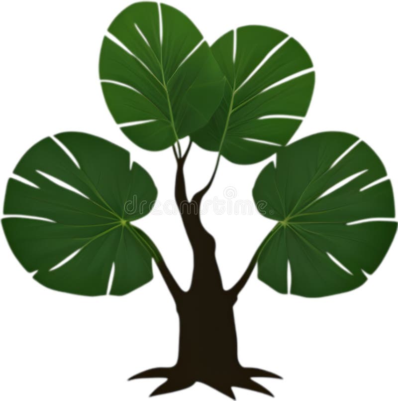 Close-up Image of a Cute Tree Logo. Stock Image - Illustration of cult ...