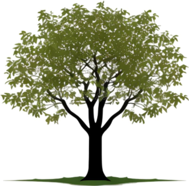 Close-up Image of a Cute Tree Logo. Stock Illustration - Illustration ...