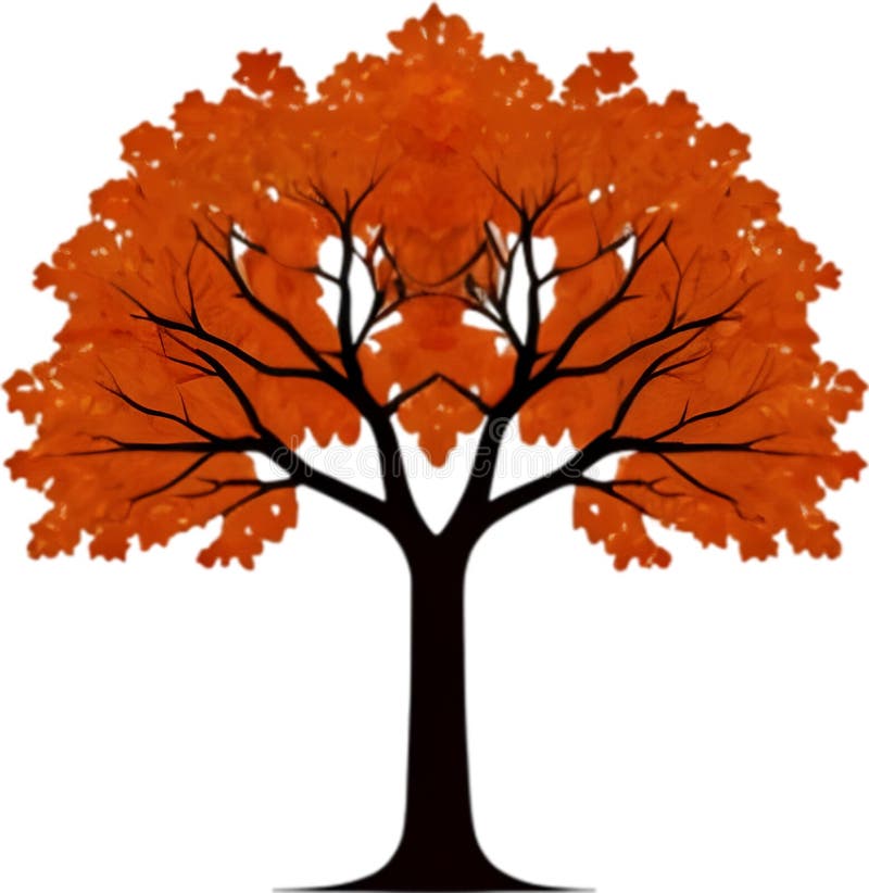 Close-up Image of a Cute Tree Logo. Stock Illustration - Illustration ...