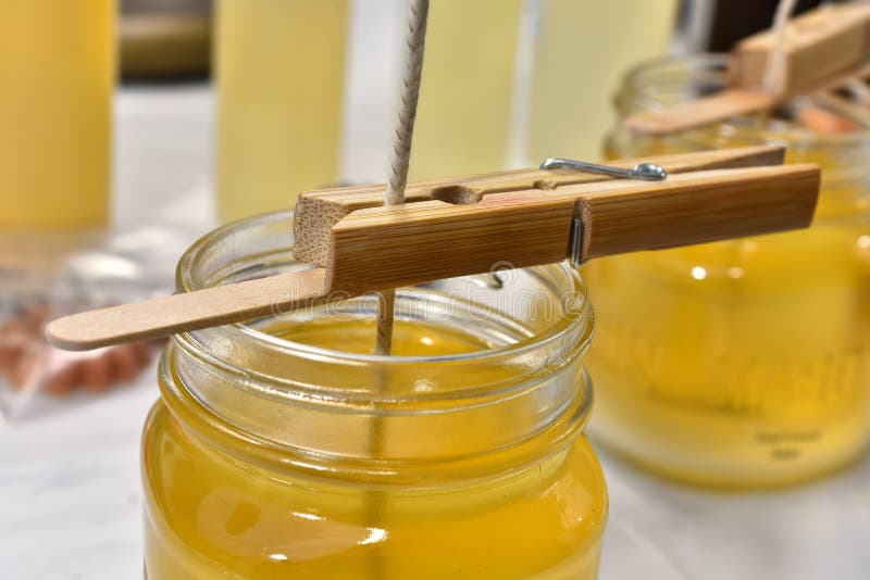 Home Made Candles stock image. Image of making, homemade - 114576239