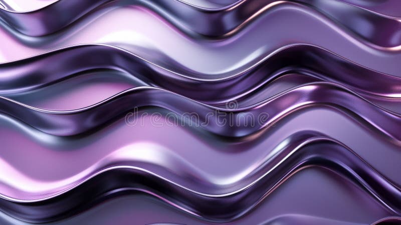 Abstract Purple Chrome Waves Stock Photo - Image of graphic, vibrant ...