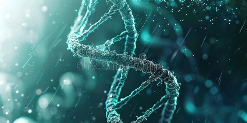 A Close-up Image of a DNA Double Helix, Showcasing the Complexity of ...