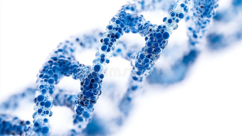 A Close-up Image of a DNA Strand, Symbolizing Genetics, Molecular ...