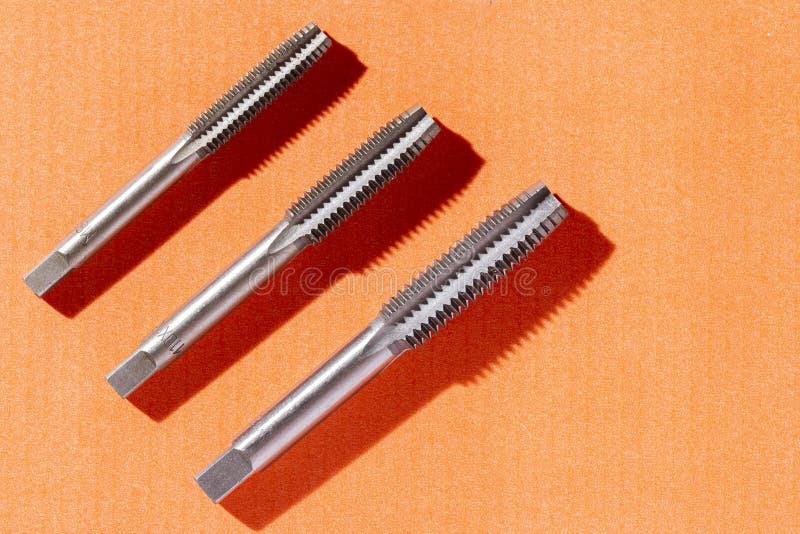 Close-up Image of Drill Bit, or Tap for Threads in Steel Stock Image ...