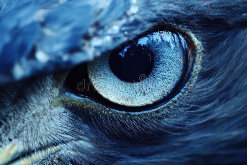 Sharp Eagle Eye Close-up with Intense Gaze Stock Photo - Image of gaze ...