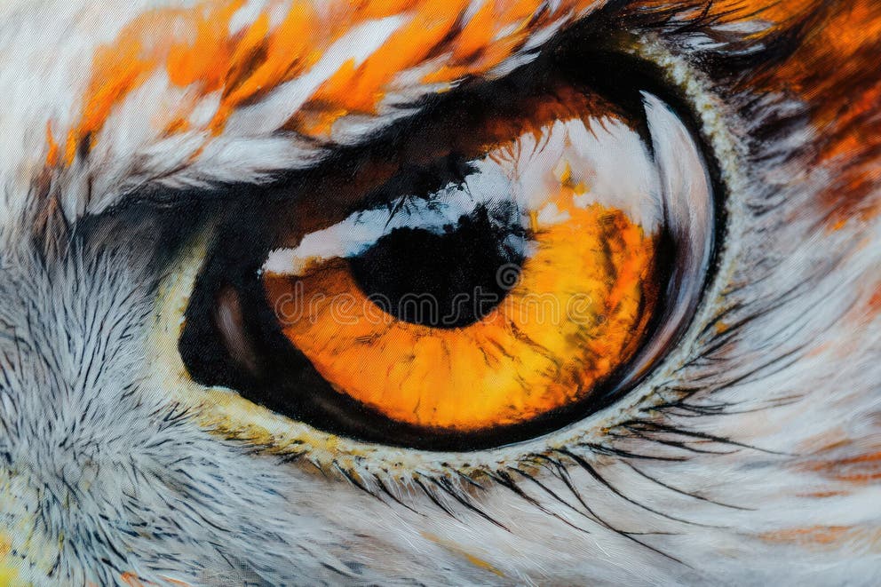 Sharp Eagle Eye Close-up with Intense Gaze Stock Photo - Image of focus ...