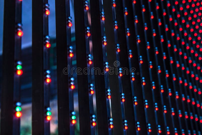 Abstract Led Wall or Screen Background Stock Photo - Image of display ...