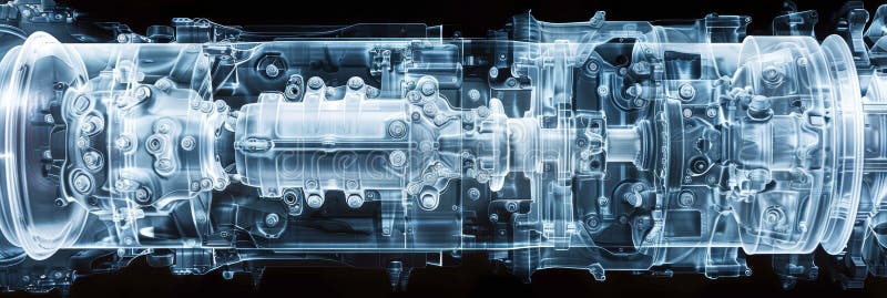 Xray Engine a Peek Inside a Close Up Image of an Engine Taken with an ...