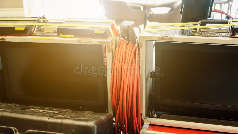 Film production crew stock photo. Image of movie, stage - 148607576