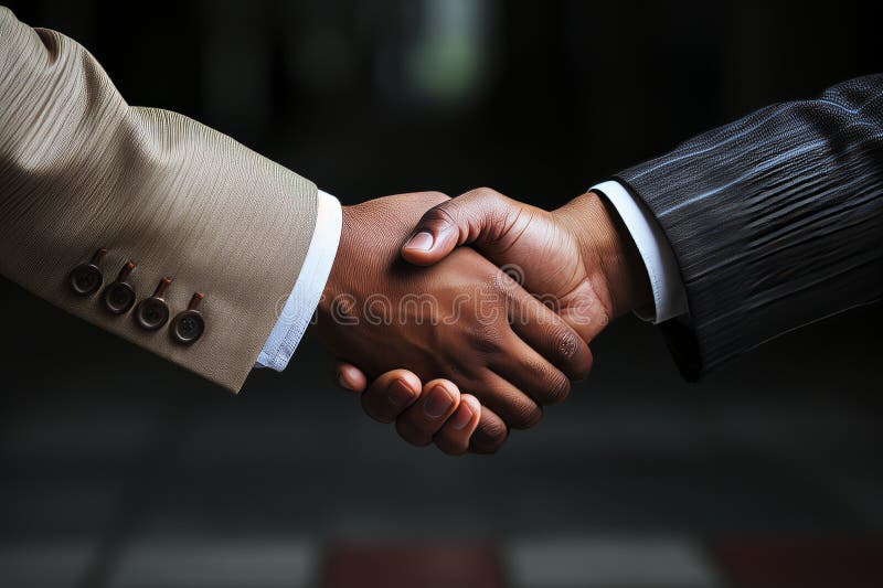 Close-up Image of a Firm Handshake Standing for a Trusted Partnership ...